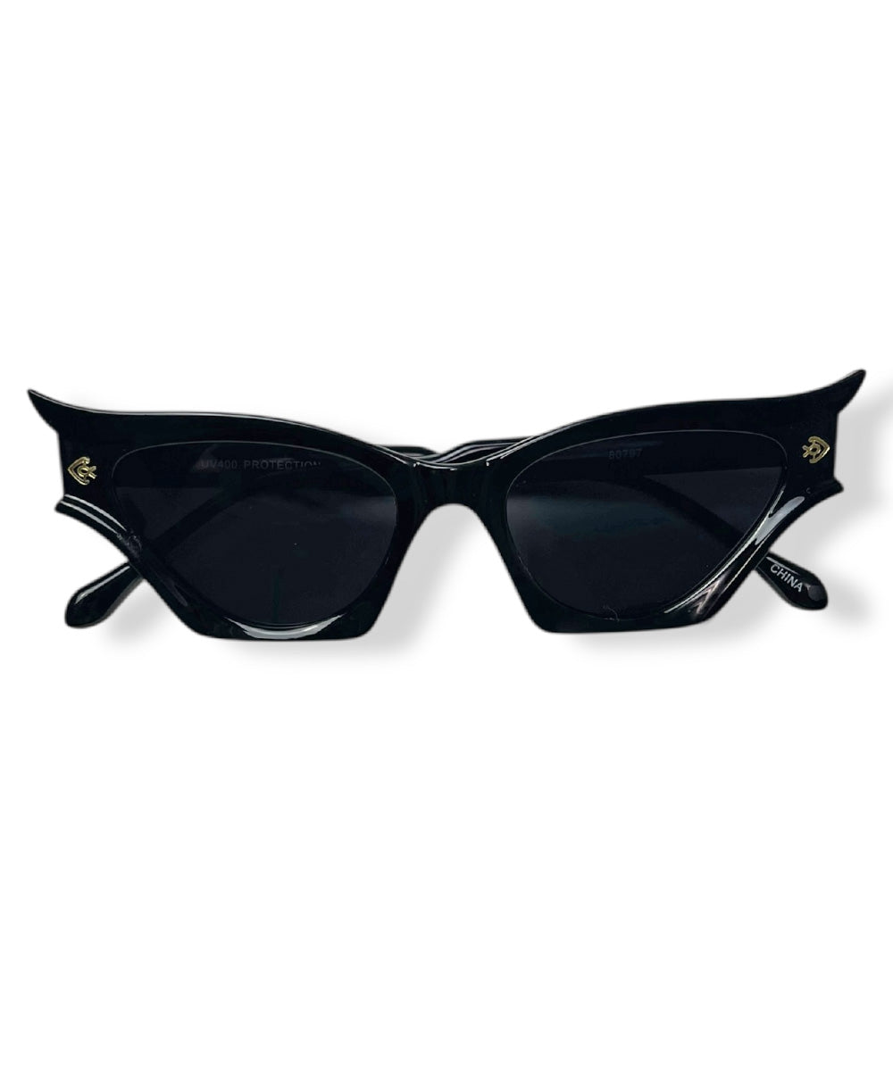 Black Deadly Damsel Vintage Style Sunglasses – Loco Lindo