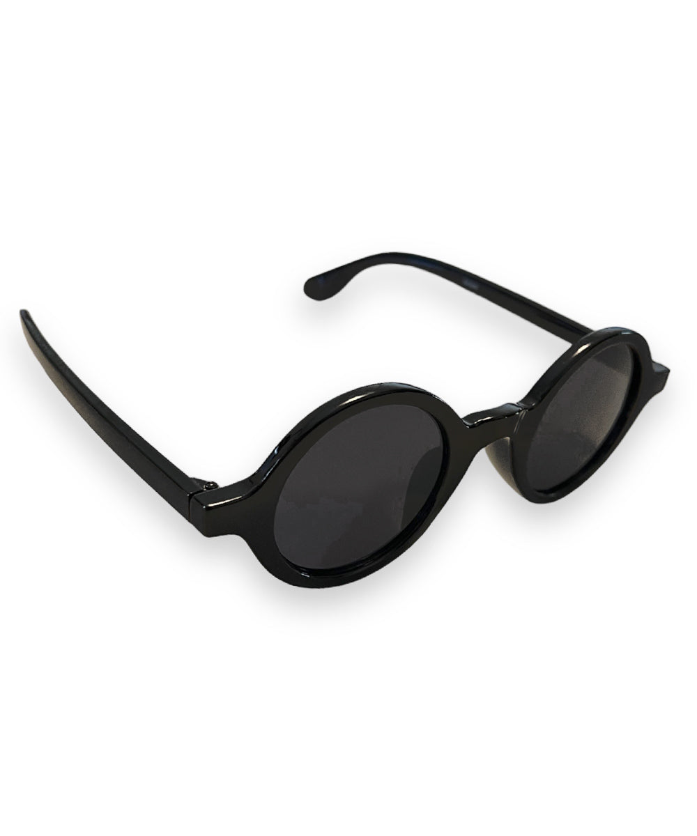 Black Classic 1940s Style Round Sunglasses – Loco Lindo