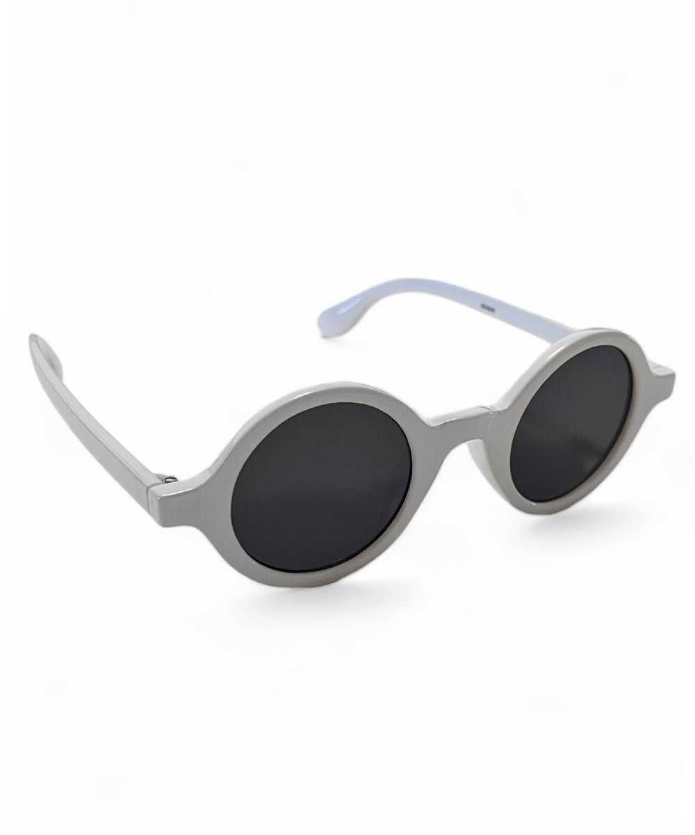 White Classic 1940s Style Round Sunglasses – Loco Lindo